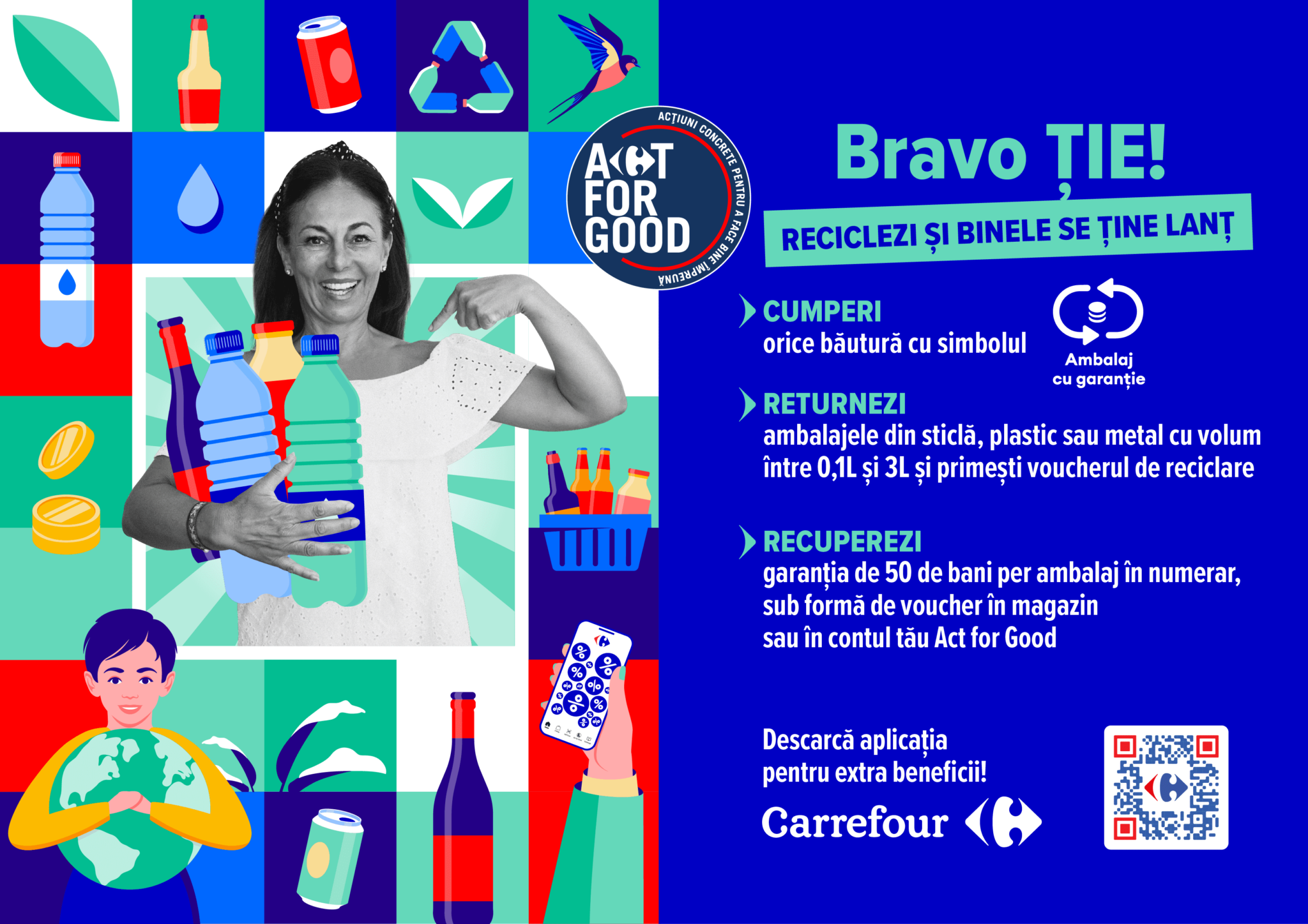 Carrefour România adoptă Sistemul de Garanție-Returnare